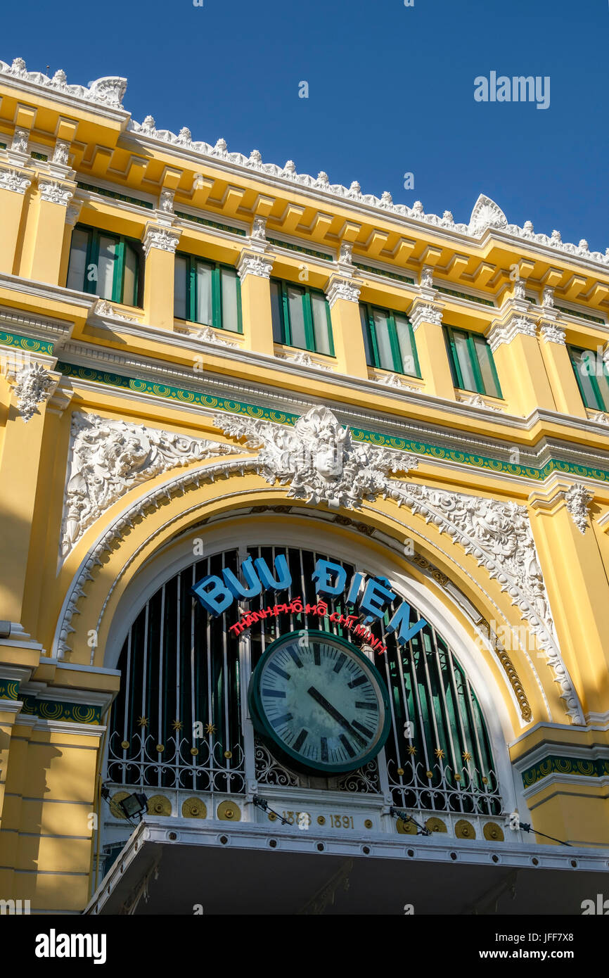 Saigon Central Post Office, Ho Chi Minh City, Vietnam, Asia Stock Photo ...