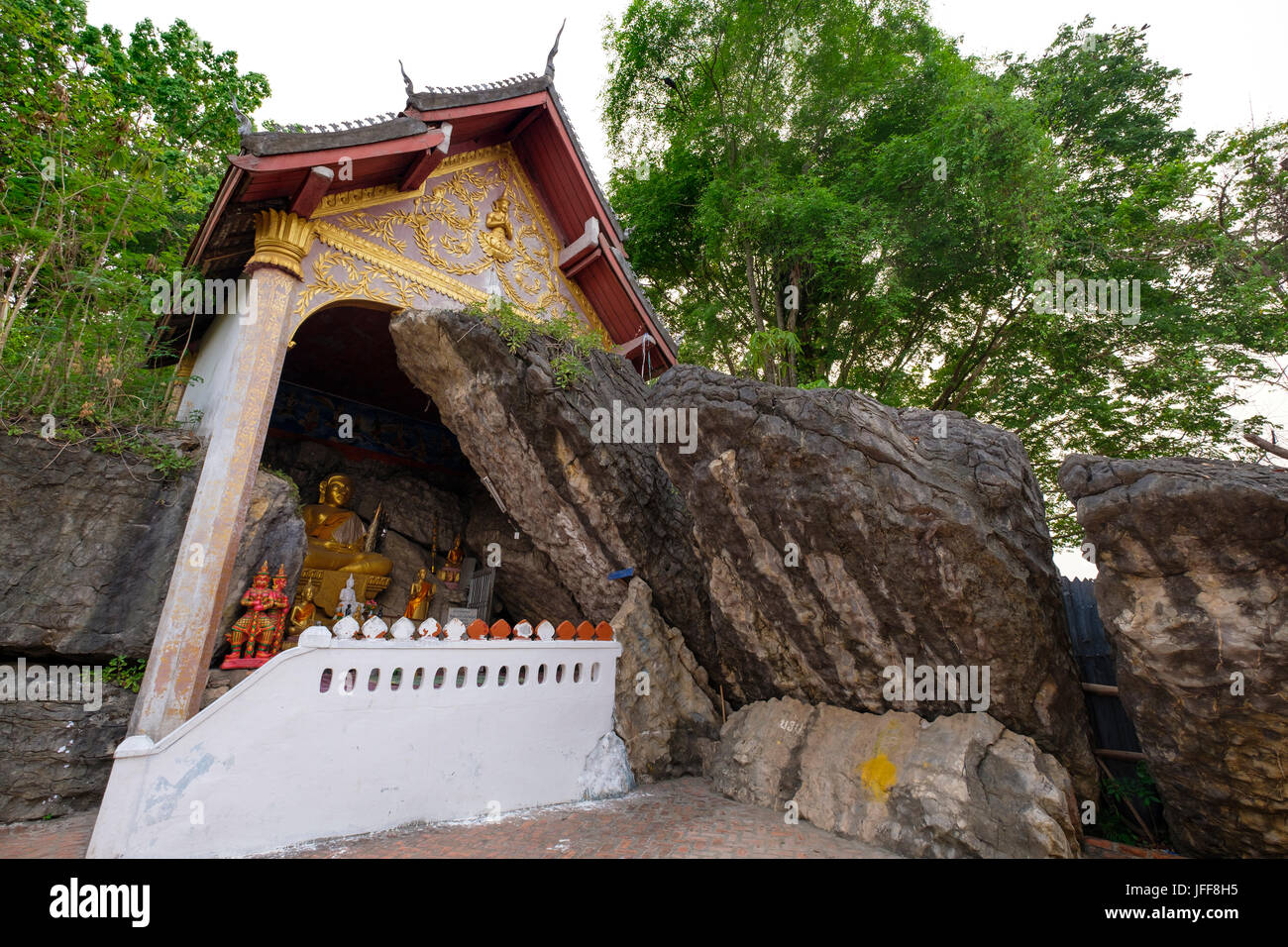 Buddhist shrine on mount phou hi-res stock photography and images - Alamy