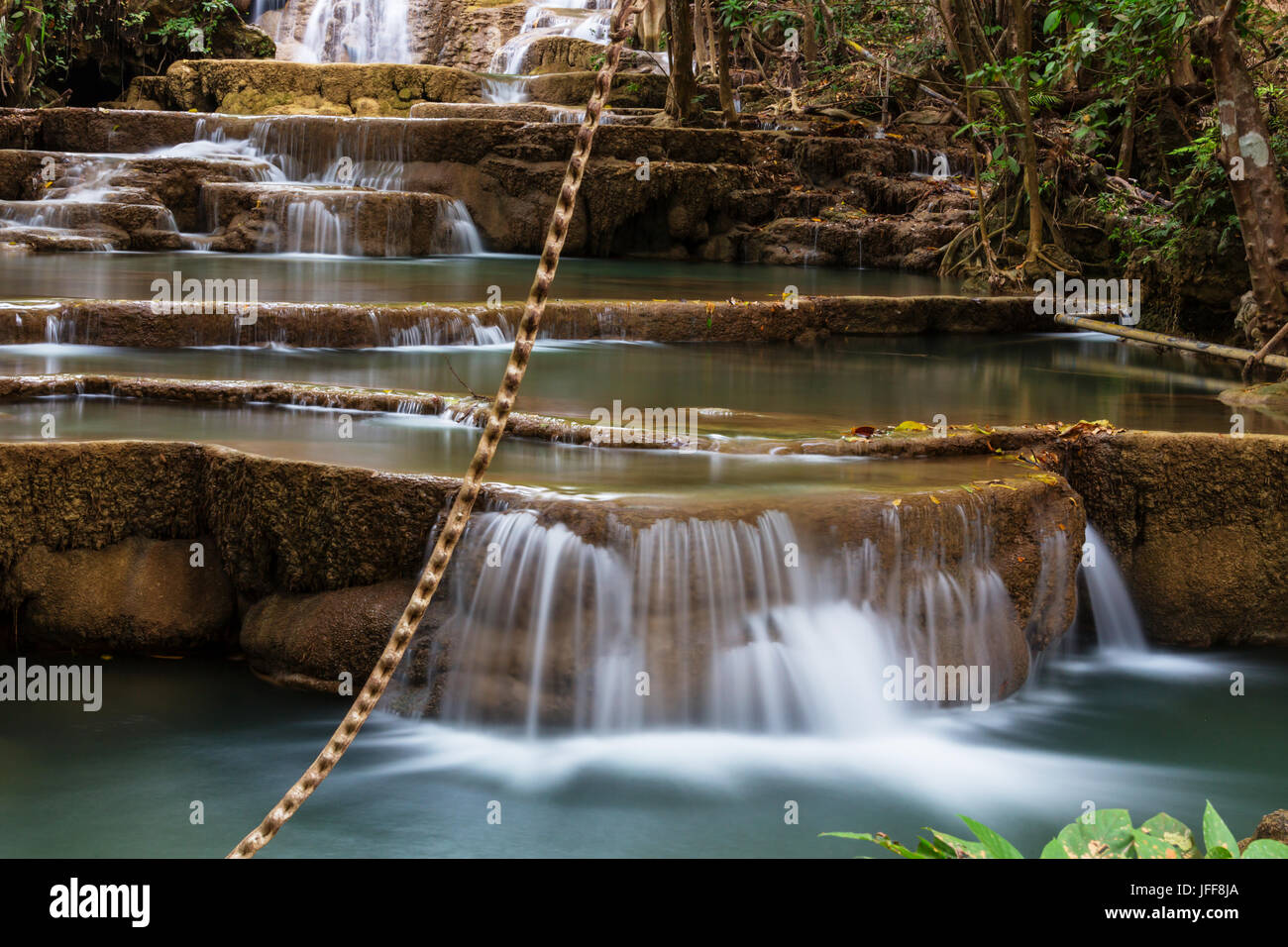 Waterfall in Thailand Stock Photo - Alamy