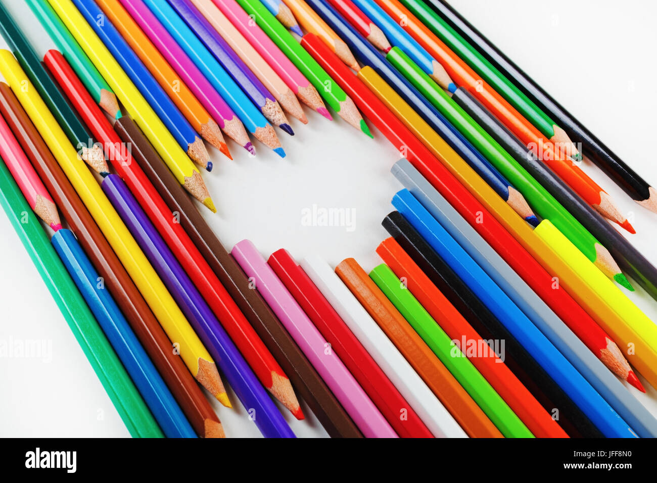 Pencils and heart Stock Photo - Alamy