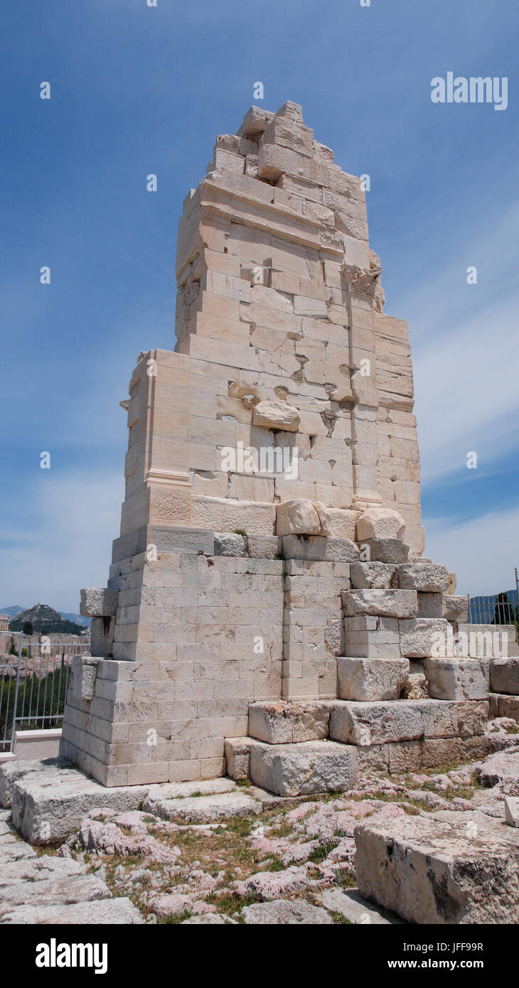 Filopappou monument on top hi-res stock photography and images - Alamy