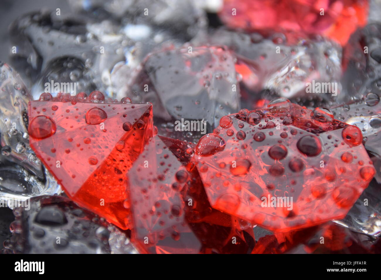 red and white crystals Stock Photo - Alamy