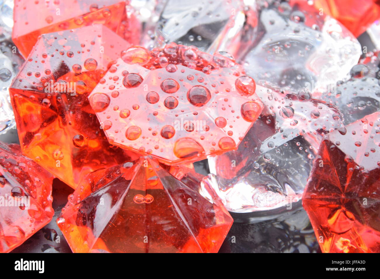unusual look of crystals with droplets Stock Photo - Alamy