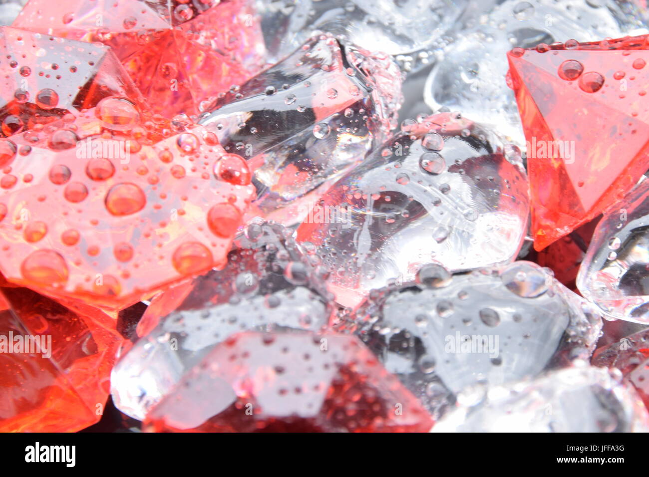 unusual look of crystals with droplets Stock Photo - Alamy