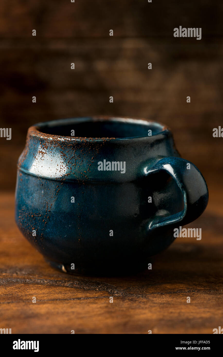 Blue cup coffee in hi-res stock photography and images - Alamy
