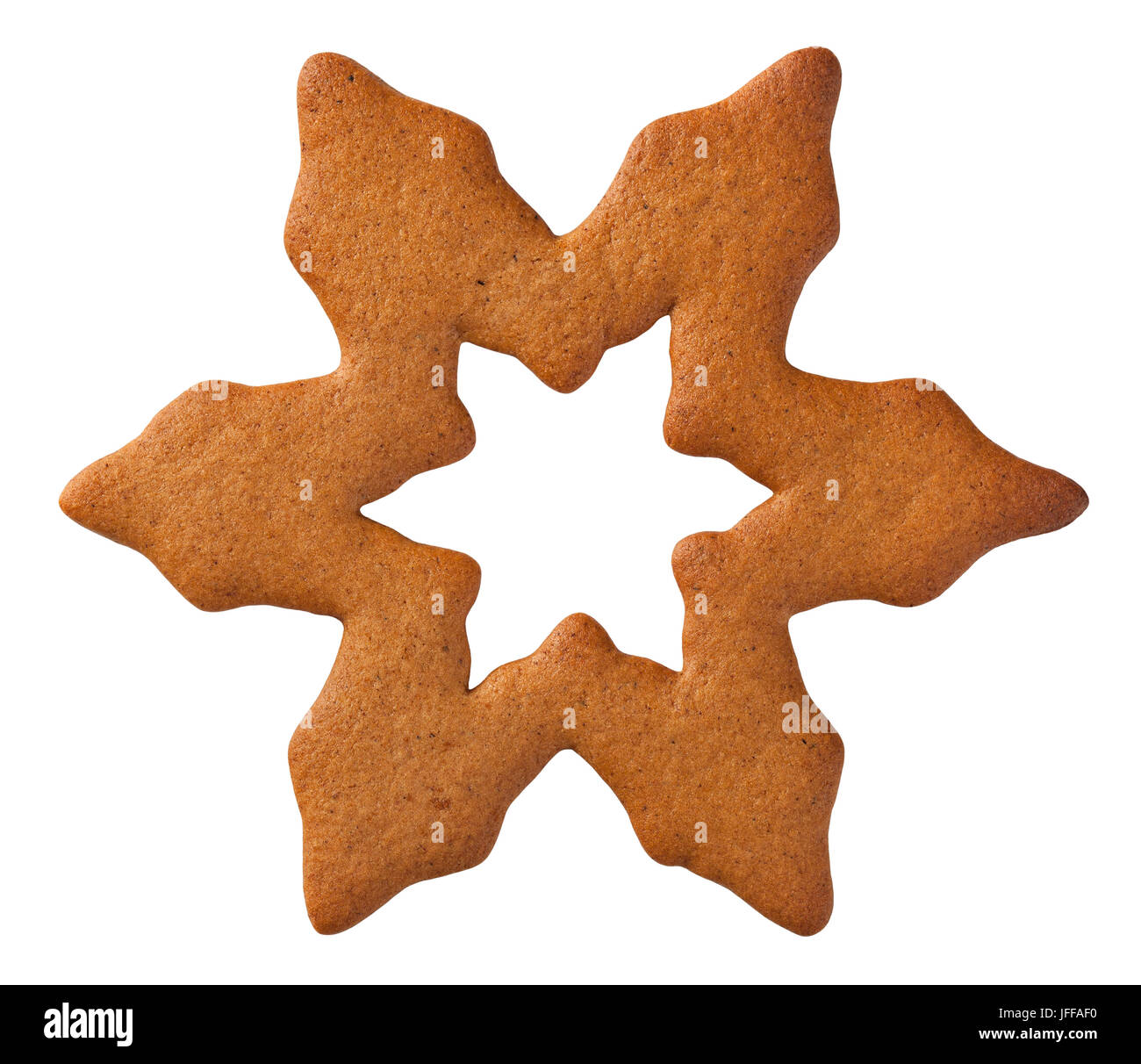 Gingerbread Star Cookie Stock Photo - Alamy