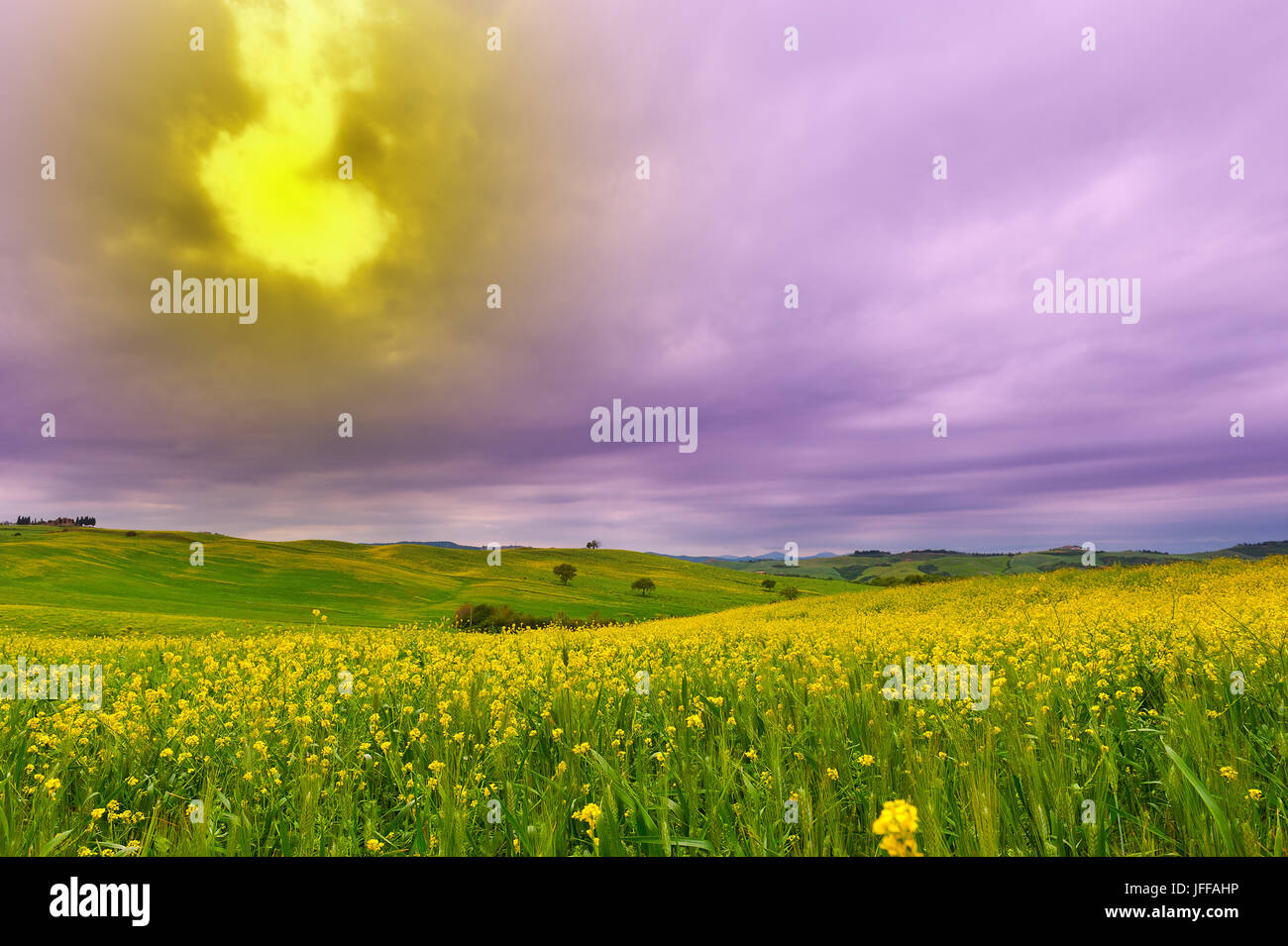 Italy at Sunset Stock Photo - Alamy