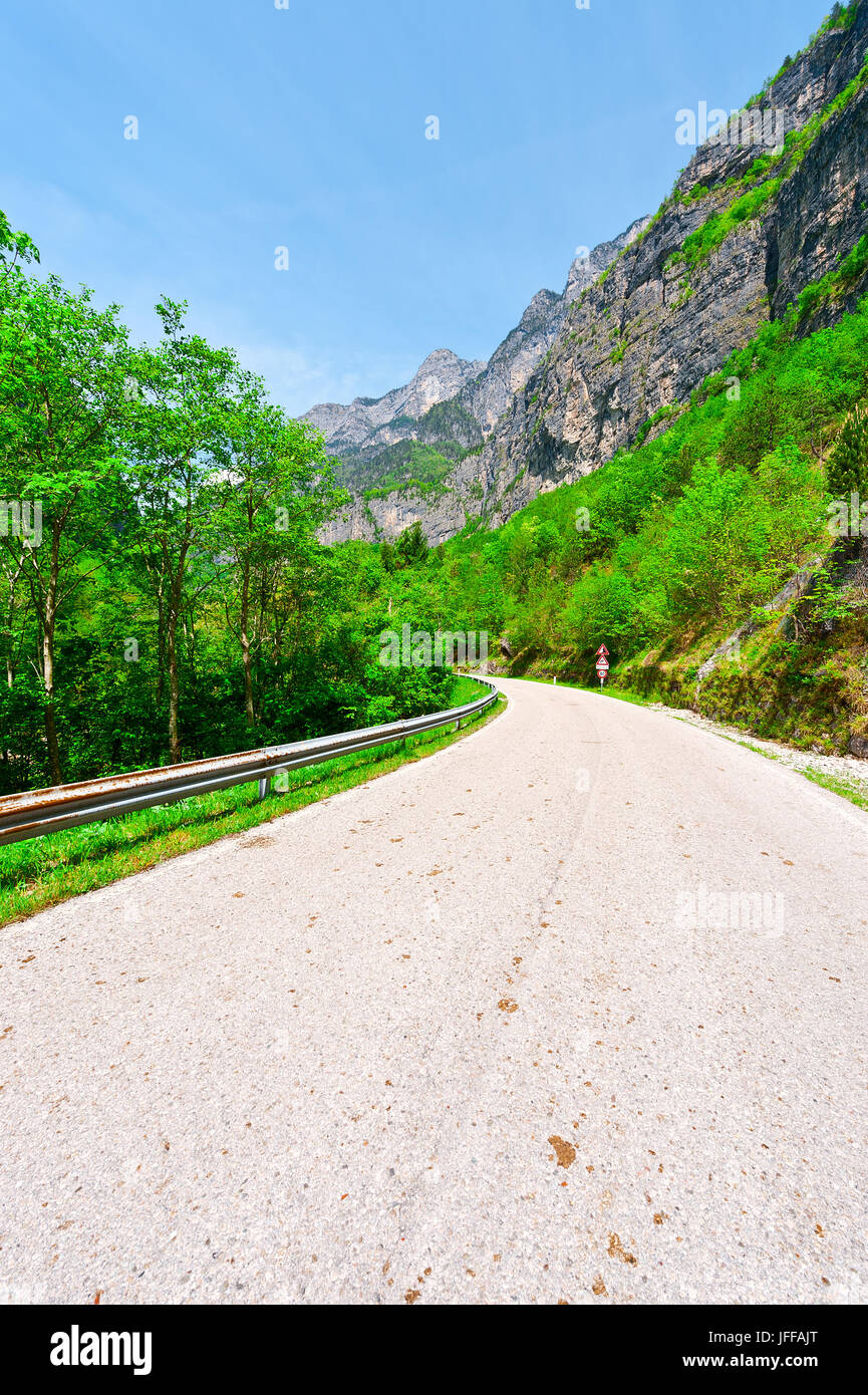 Road in Alps Stock Photo - Alamy