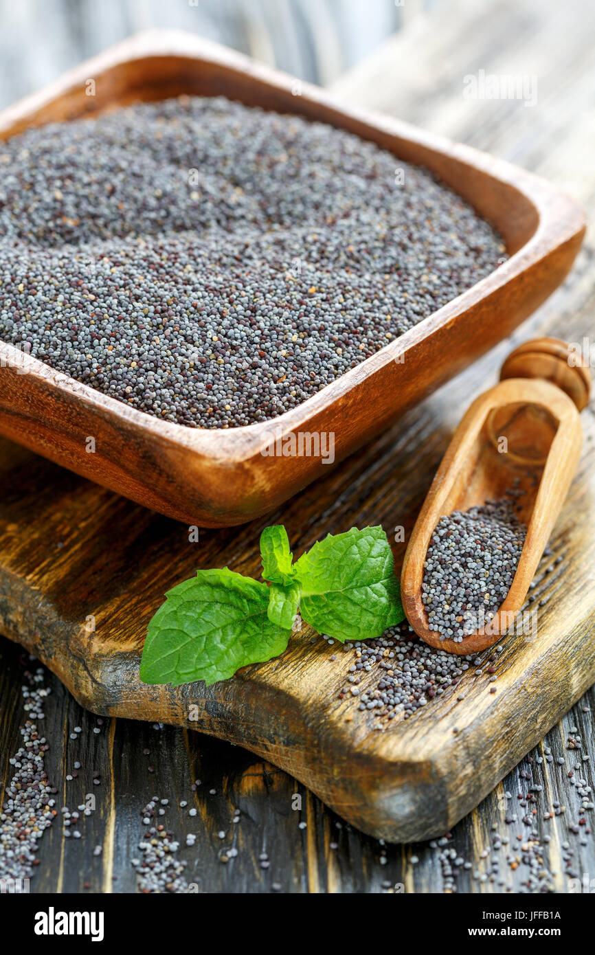 Black poppy seeds in hi-res stock photography and images - Alamy