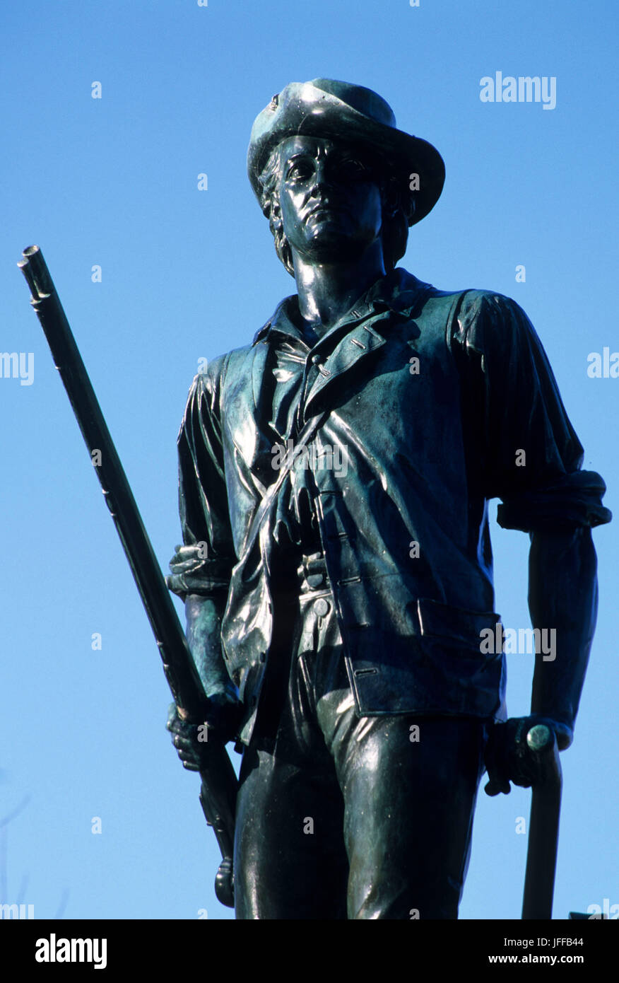 Minute Man statue at North Bridge, Minute Man National Historic Park ...