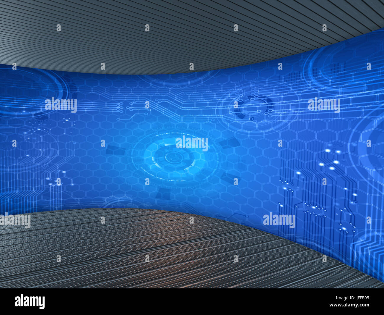 Abstract futuristic background in IT concept Stock Photo - Alamy