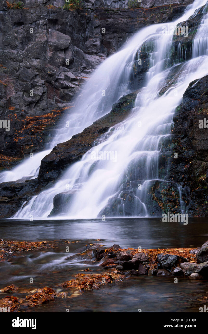 Caribou Falls, George Crosby Manitou State Park, Minnesota Stock Photo ...