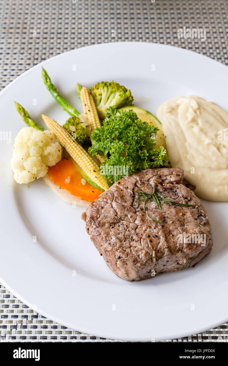 grilled fillet steak Stock Photo - Alamy