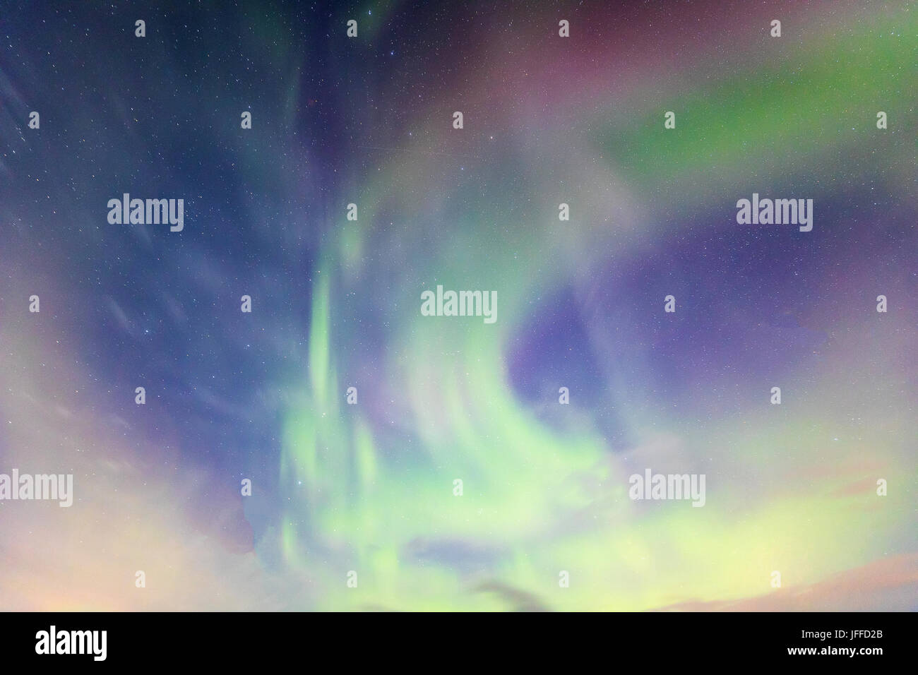 Aurora Borealis Northern Light Iceland Stock Photo - Alamy