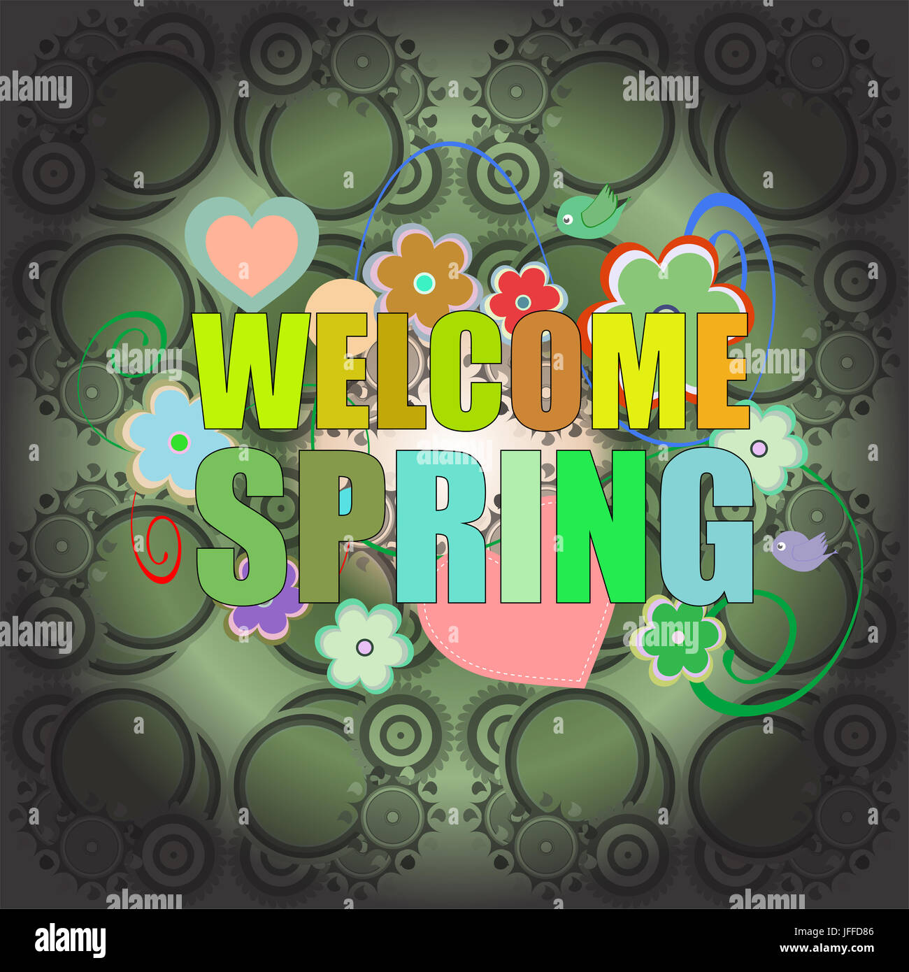 Black welcome text yellow border hi-res stock photography and images ...