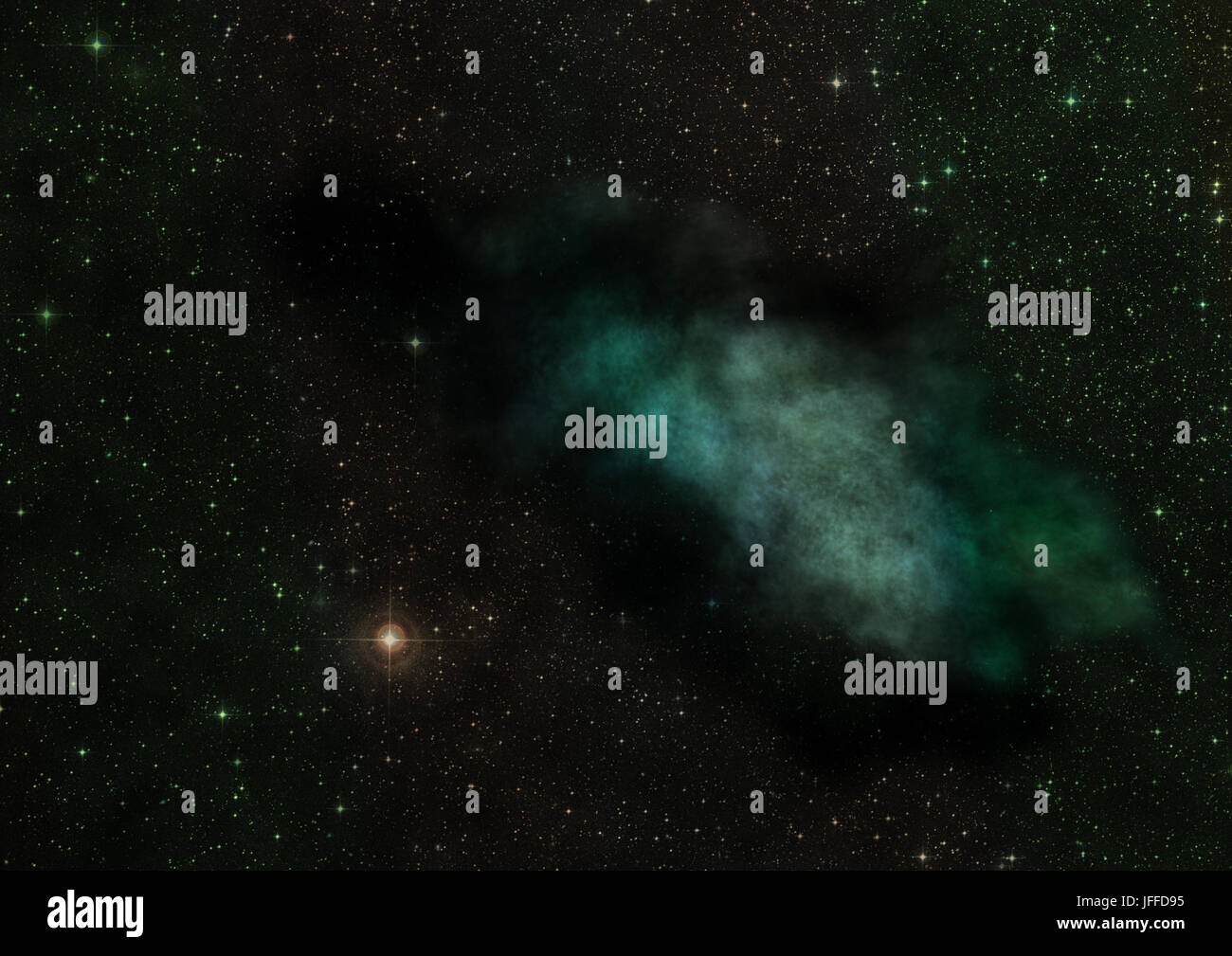 Star field in space and a nebulae Stock Photo - Alamy