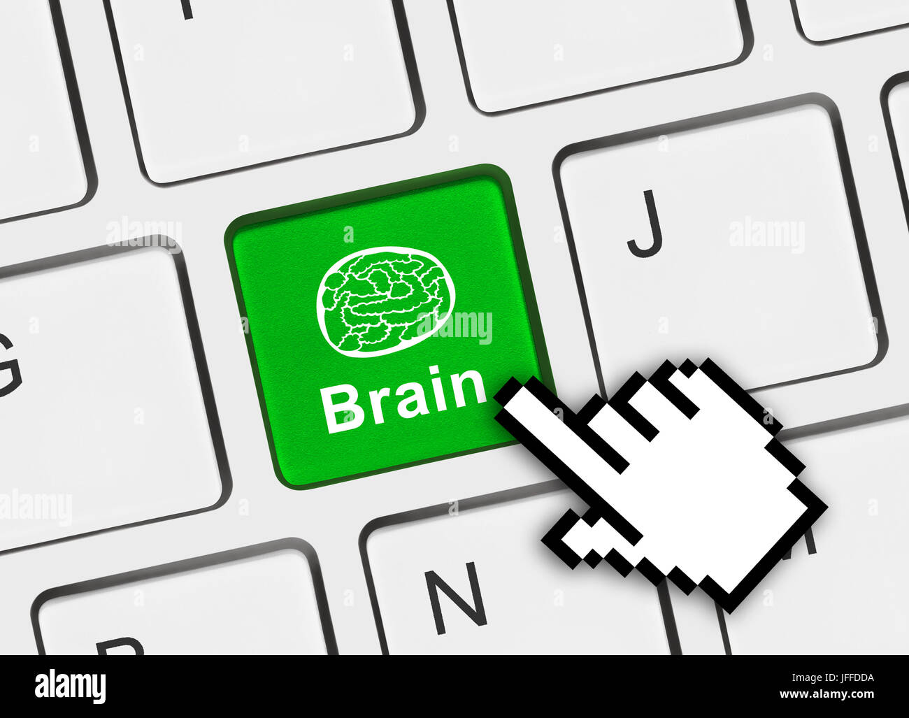 Brain computer hi-res stock photography and images - Alamy