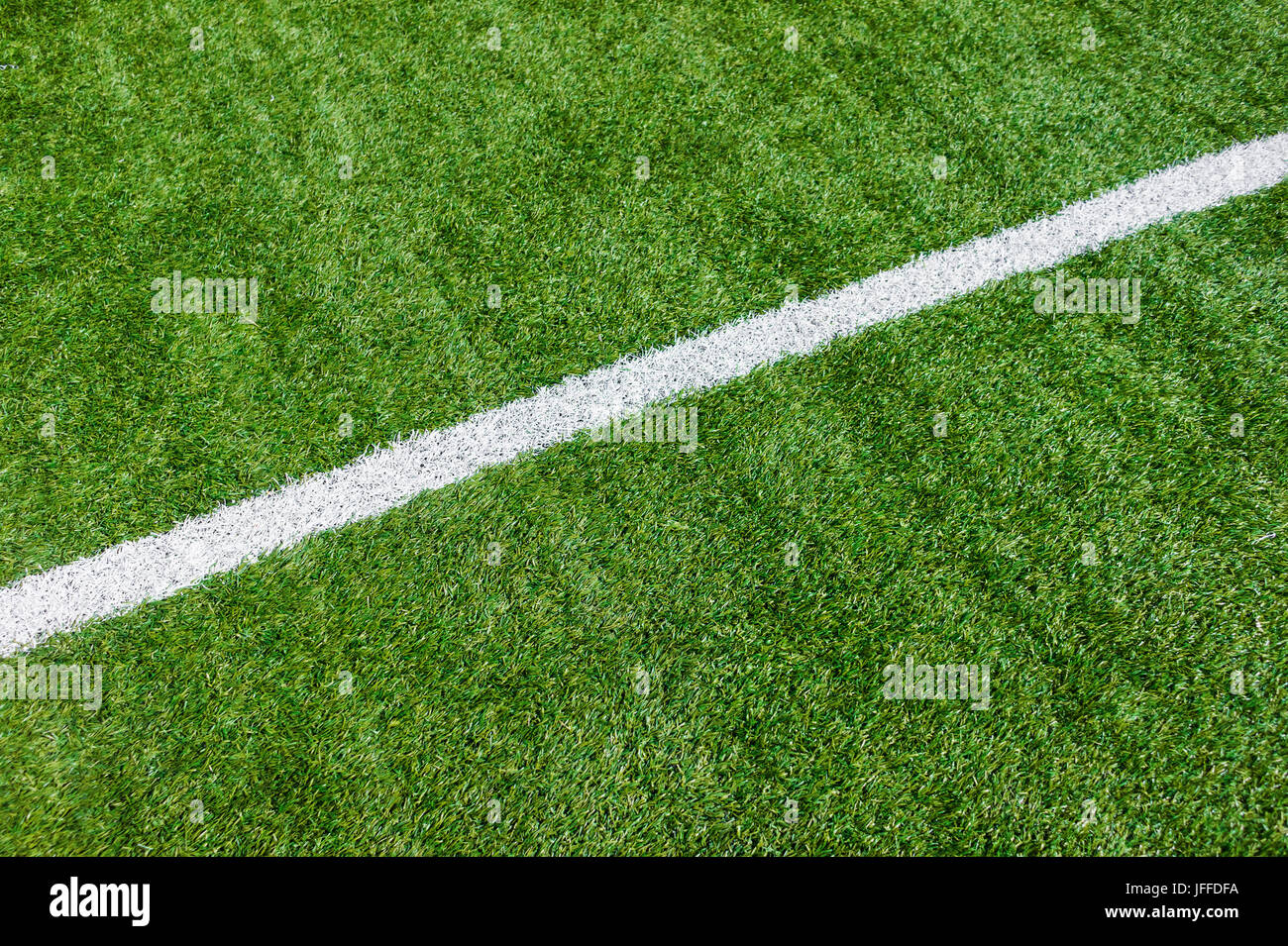 Lines on soccer football field Stock Photo - Alamy
