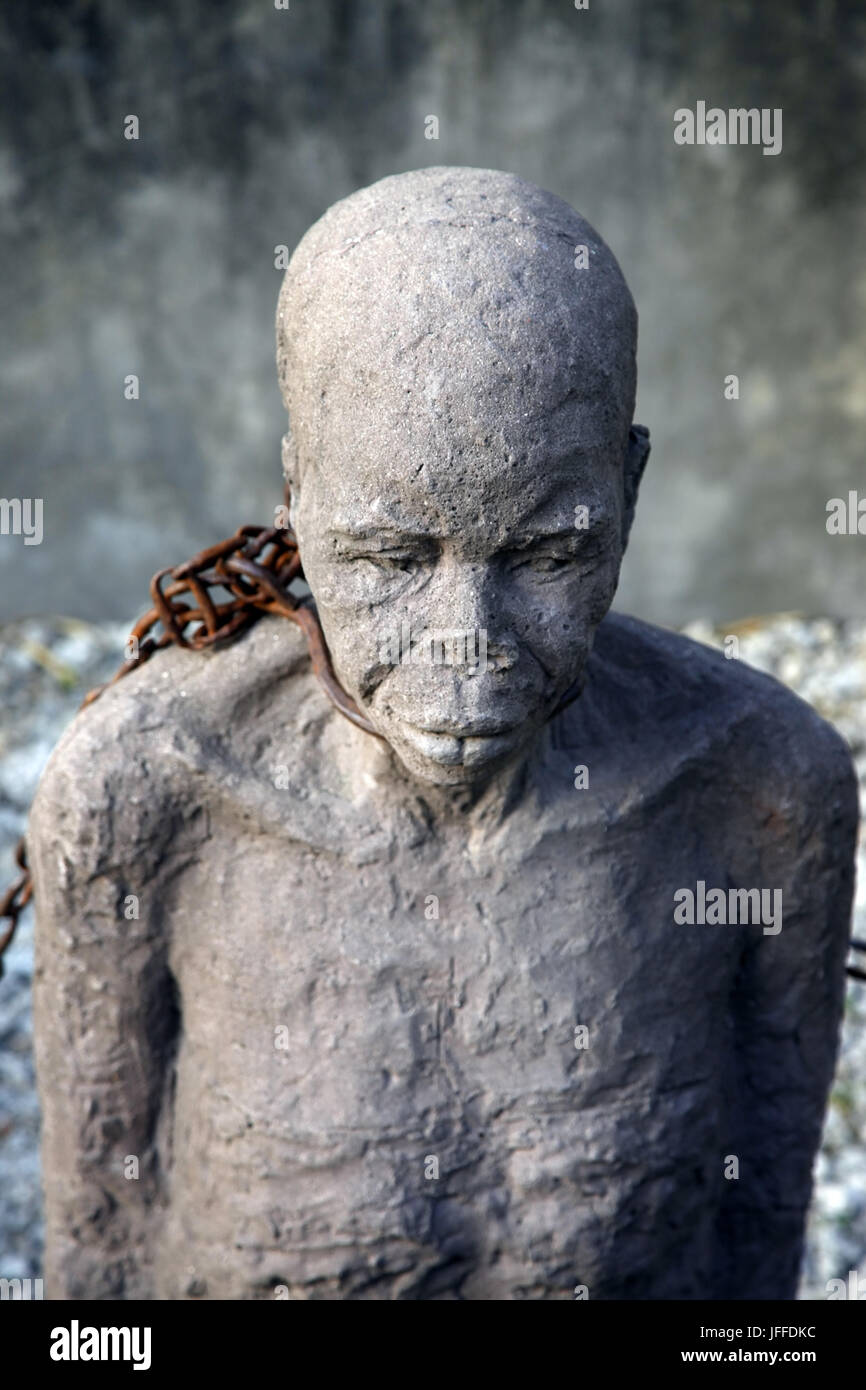 African Slave trade statue Stock Photo - Alamy