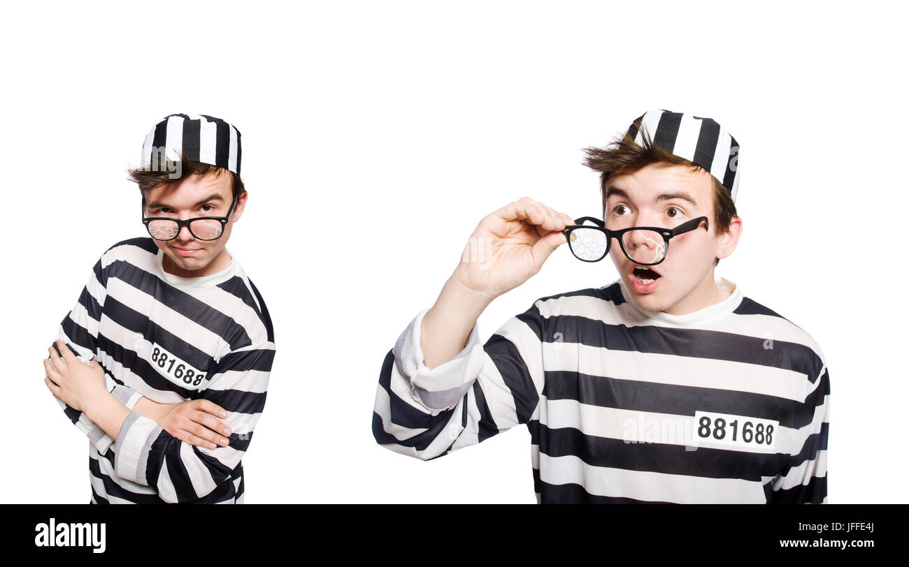 Funny prison inmate in concept Stock Photo - Alamy