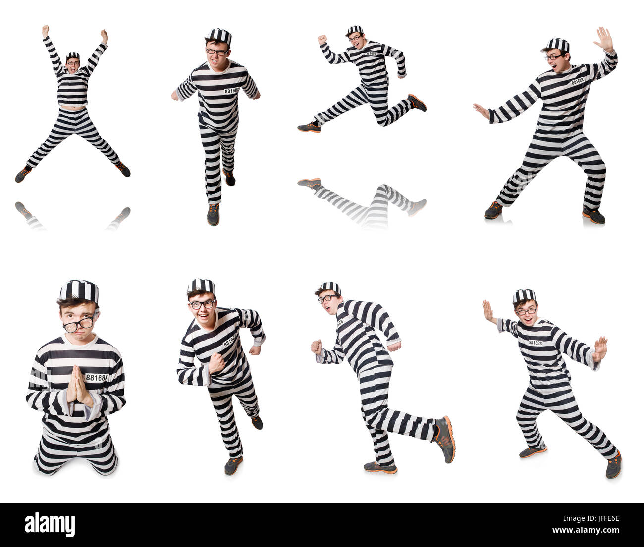 Funny prison inmate in concept Stock Photo - Alamy