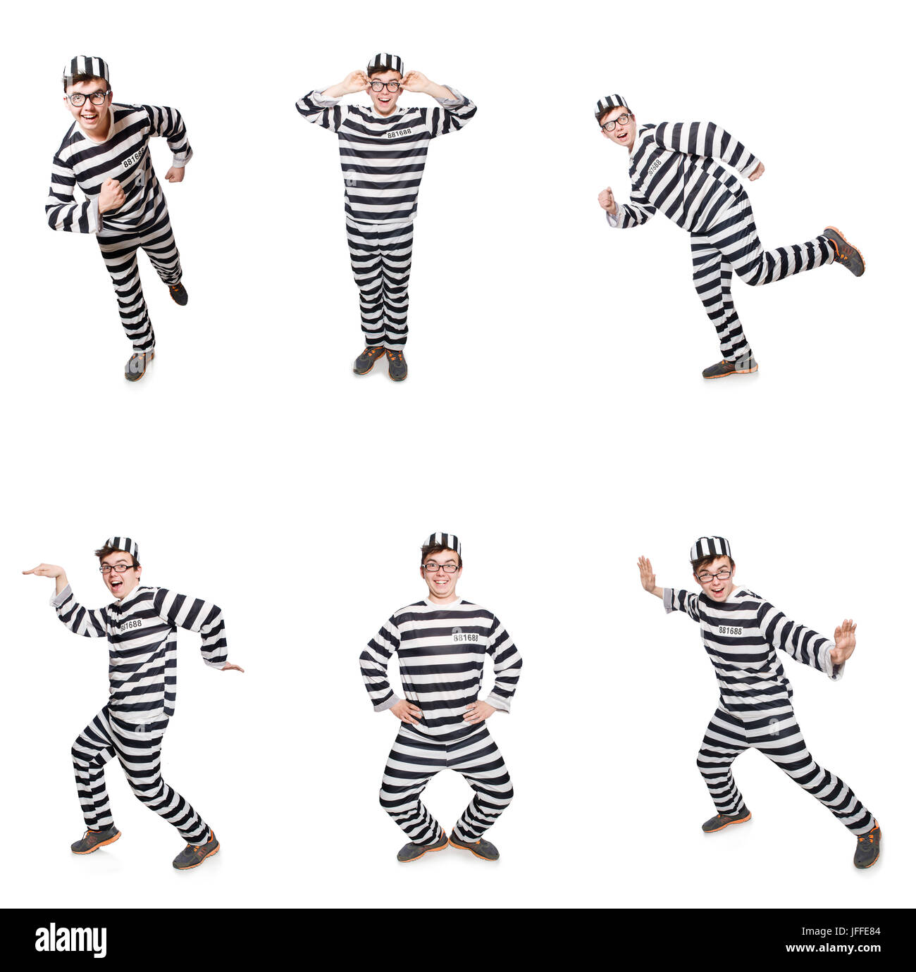 Funny prison inmate in concept Stock Photo - Alamy