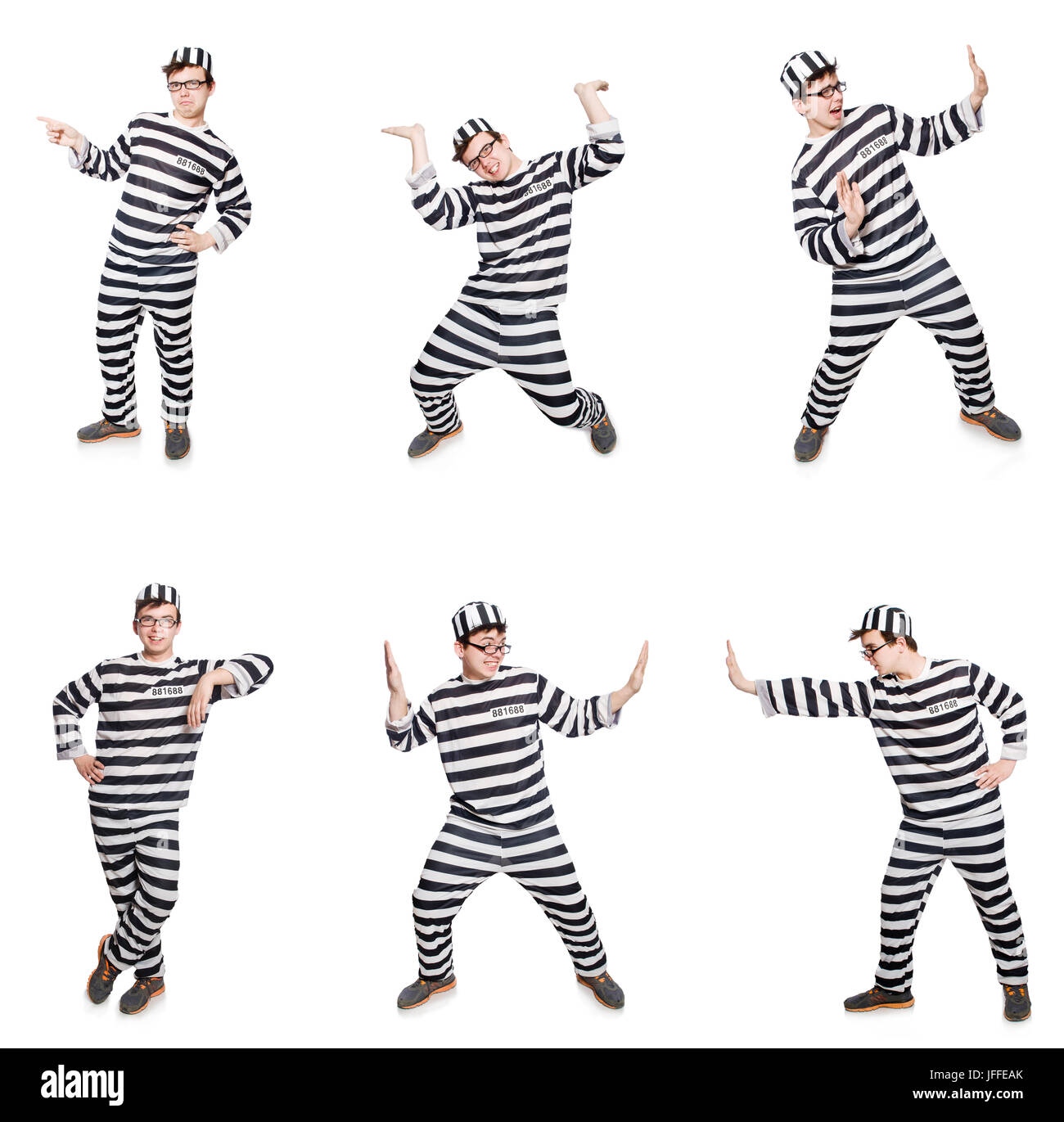 Funny prison inmate in concept Stock Photo - Alamy