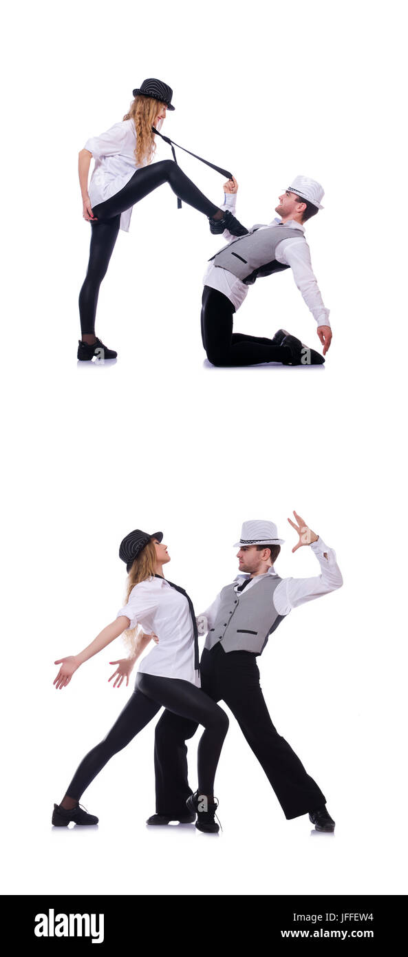 Pair of dancers dancing modern dances Stock Photo - Alamy