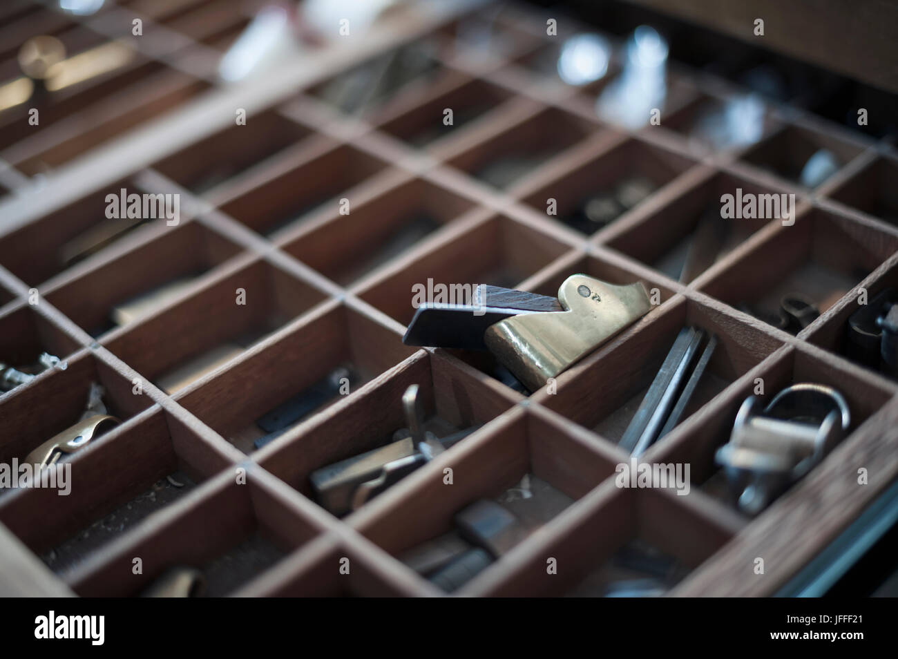 Tools on table Stock Photo - Alamy