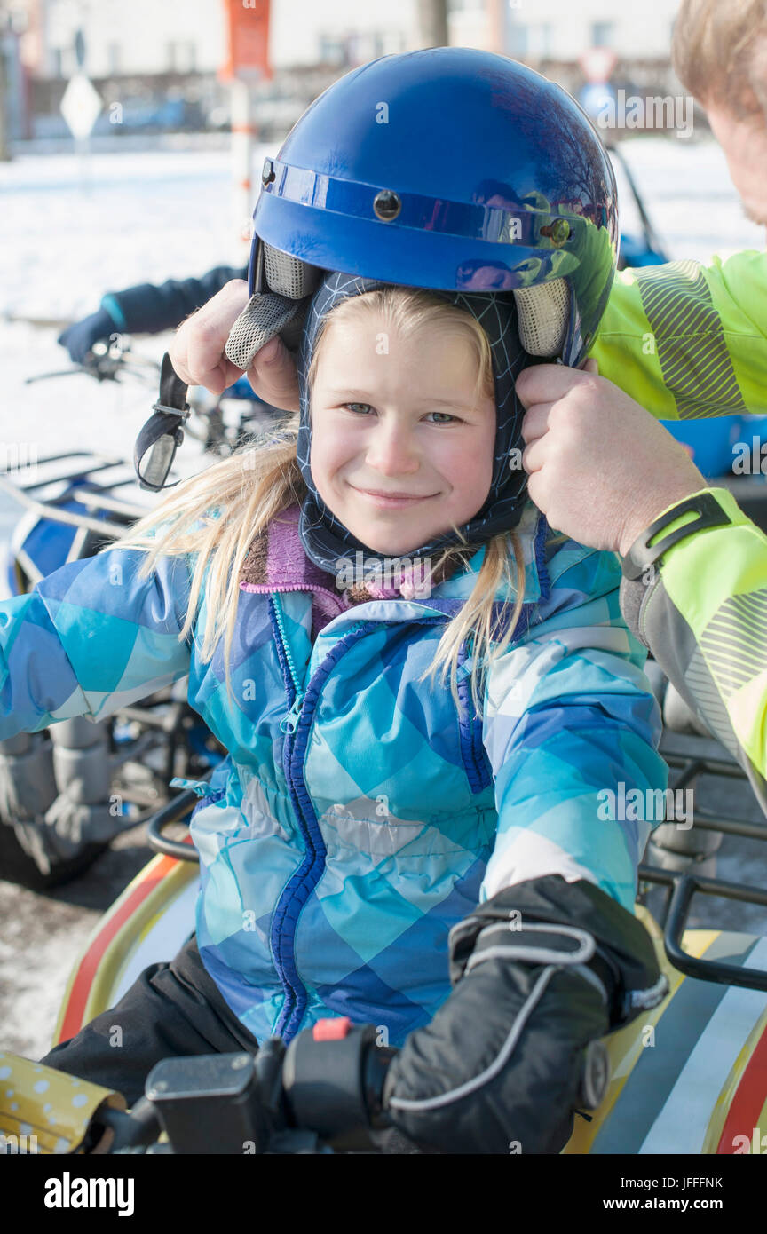 Girl in crash helmet hi-res stock photography and images - Alamy