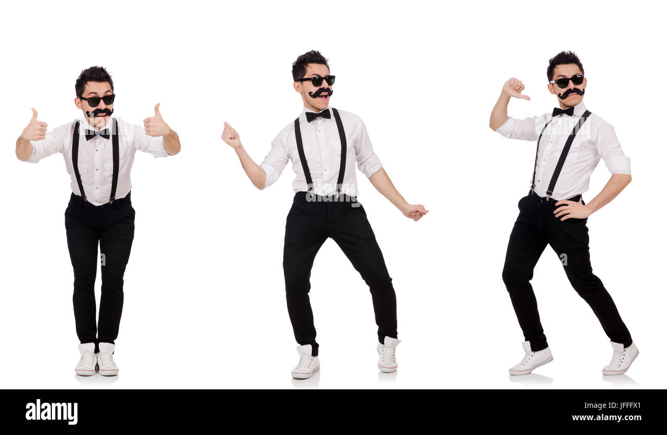 Young positive man isolated on white Stock Photo - Alamy