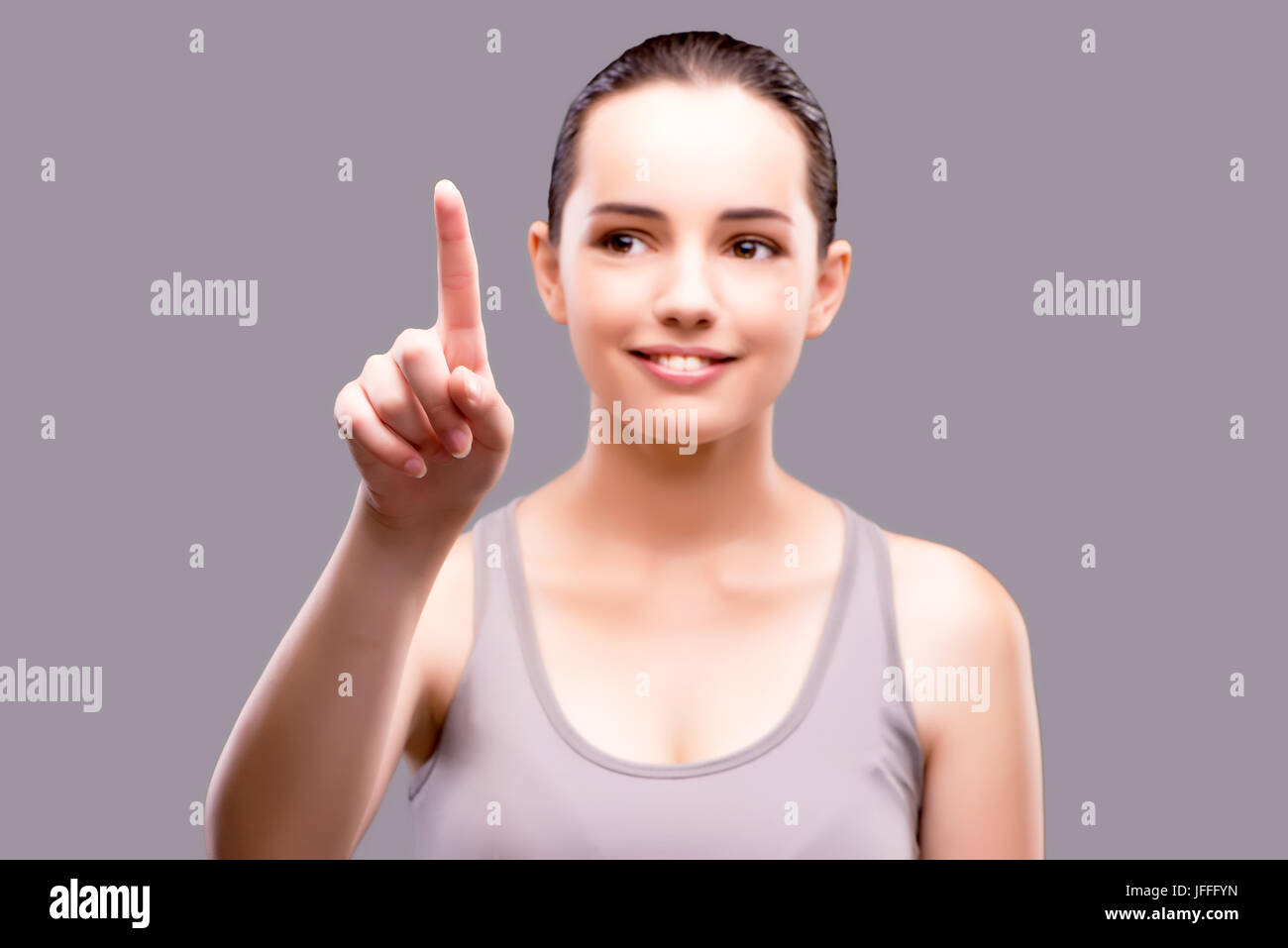 Virtual fitness interface hi-res stock photography and images - Alamy