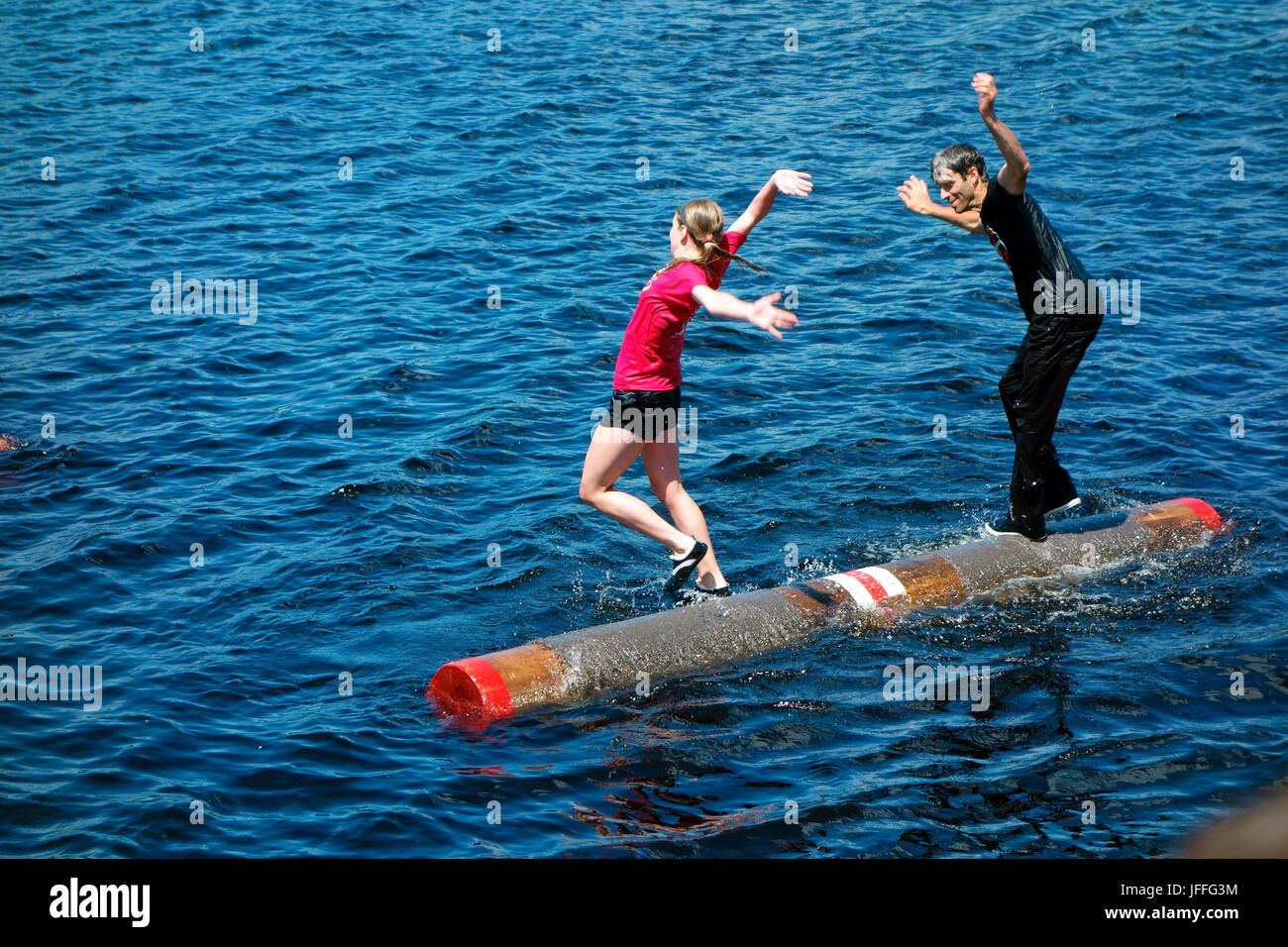Log roller hi-res stock photography and images - Alamy