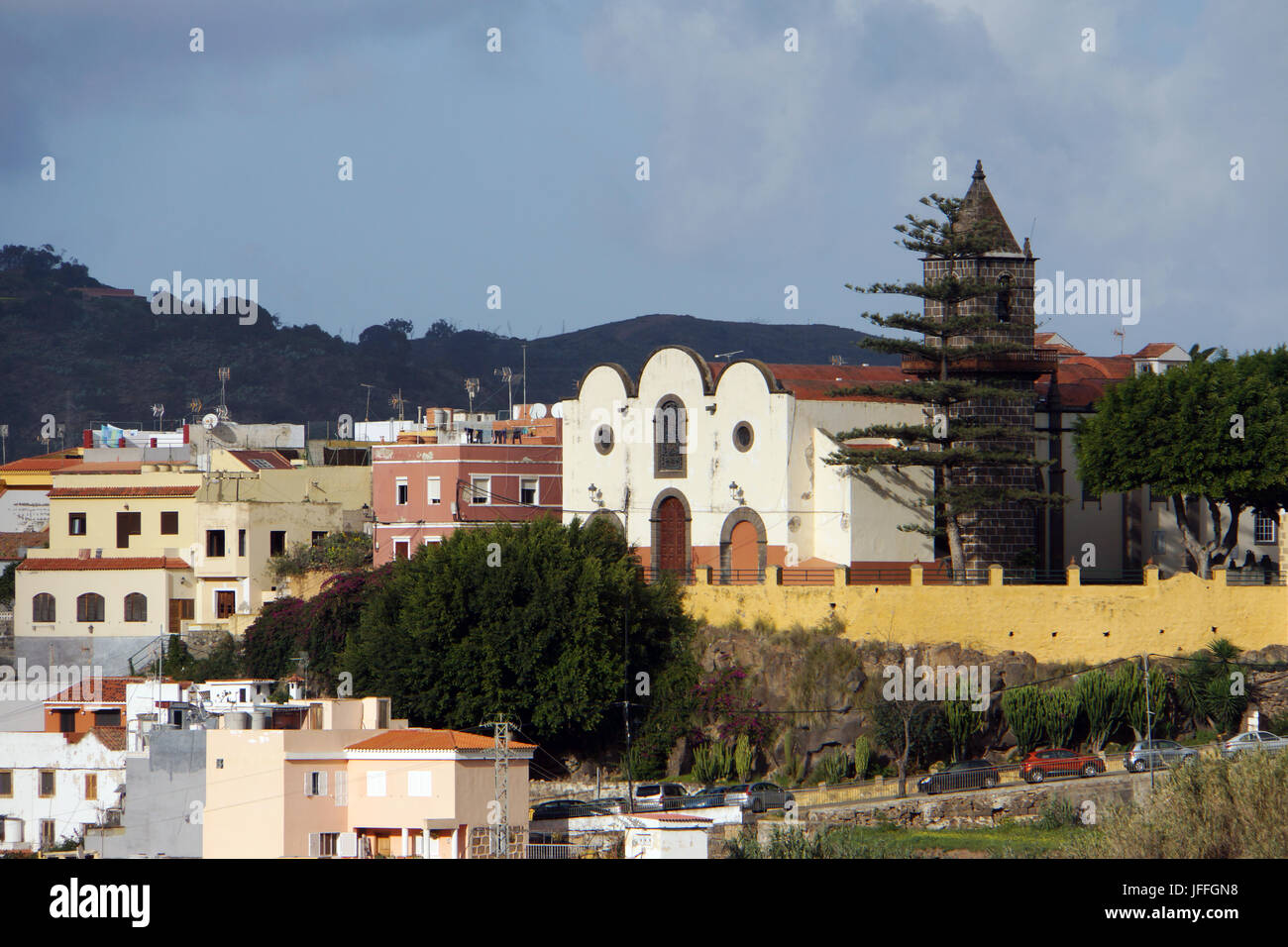 view on Santa Brigida Stock Photo - Alamy