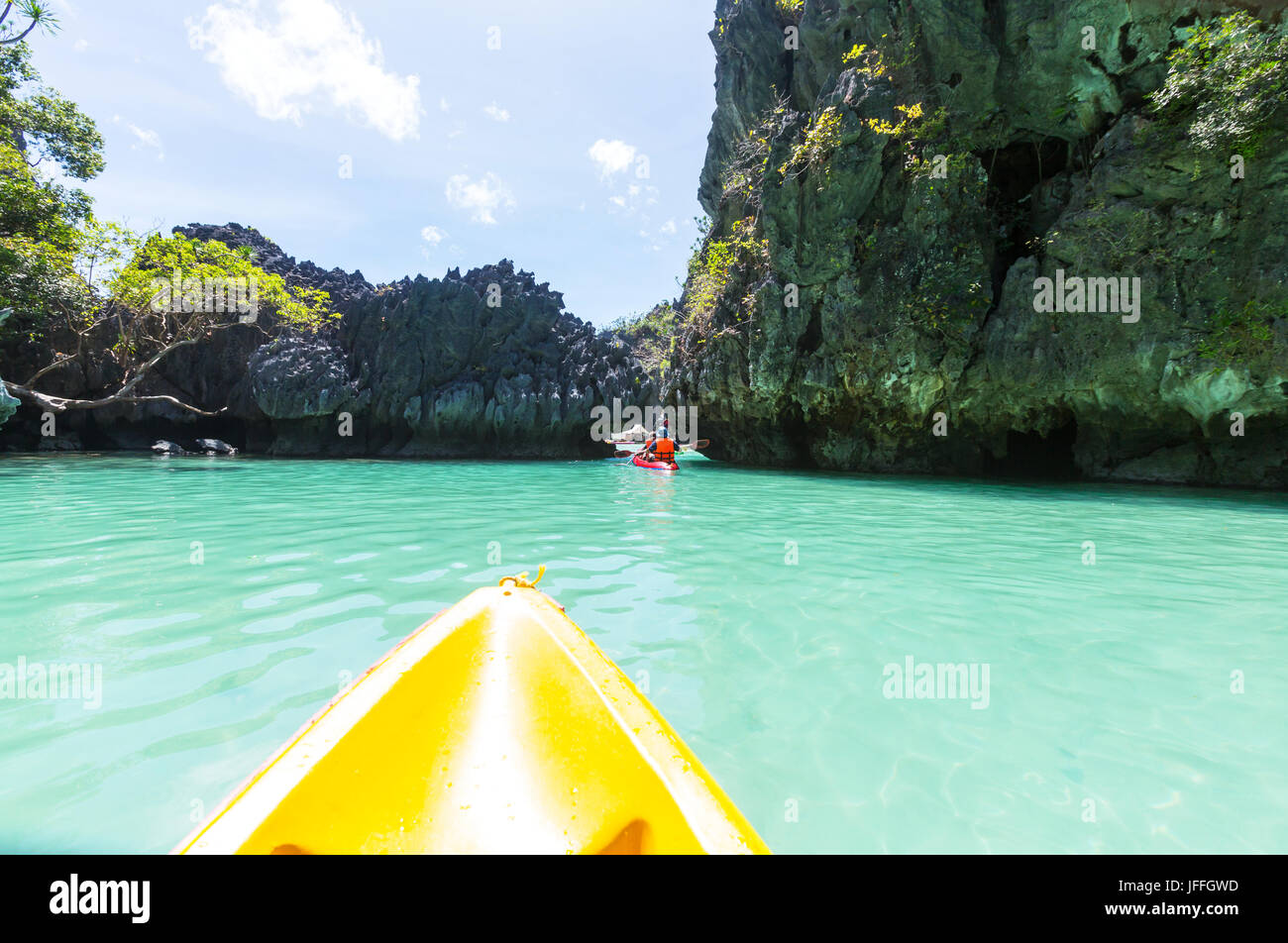 Kayak in Palawan Stock Photo - Alamy