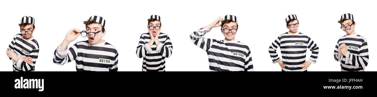 Funny prison inmate in concept Stock Photo - Alamy