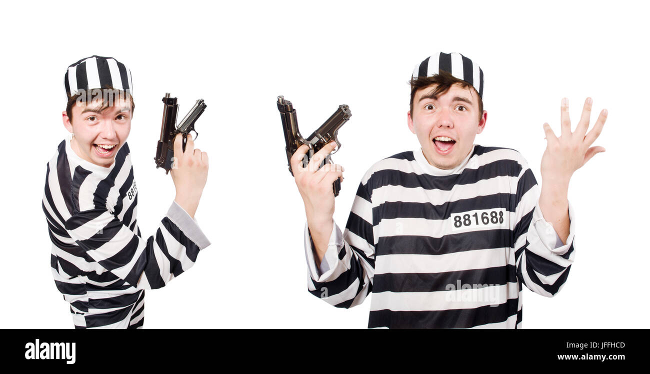 Funny prison inmate gun hi-res stock photography and images - Alamy