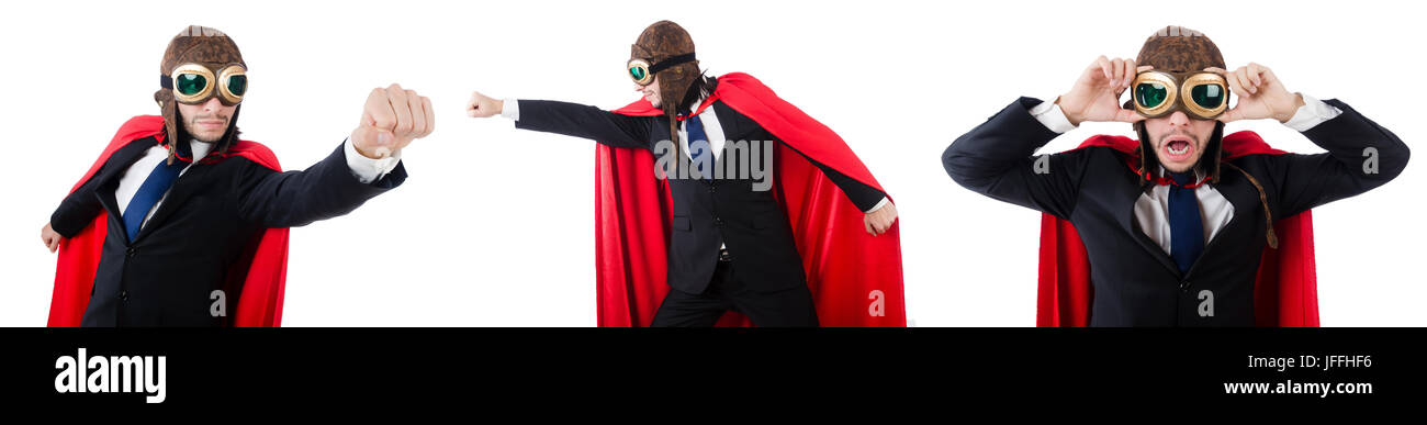 Man wearing aviator hat goggles hi-res stock photography and images - Alamy