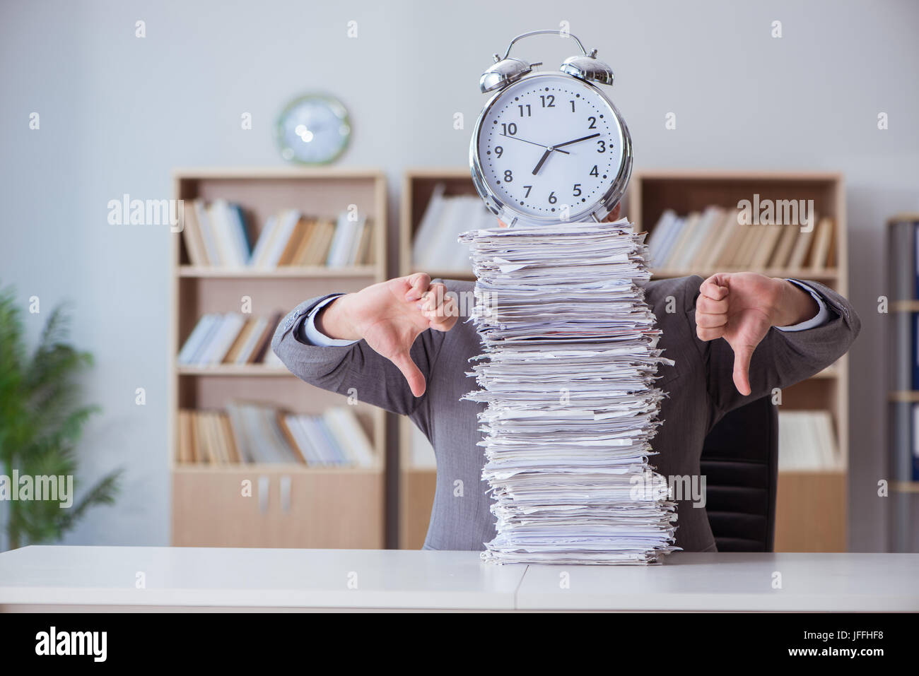 Office paperwork pile funny hi-res stock photography and images - Alamy