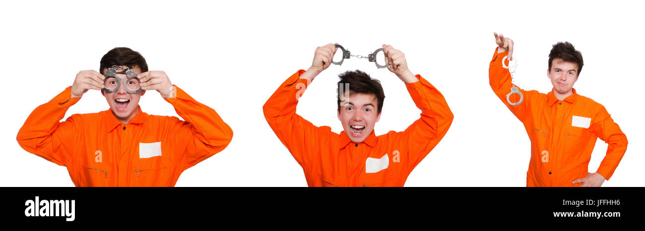 Funny prison inmate in concept Stock Photo - Alamy