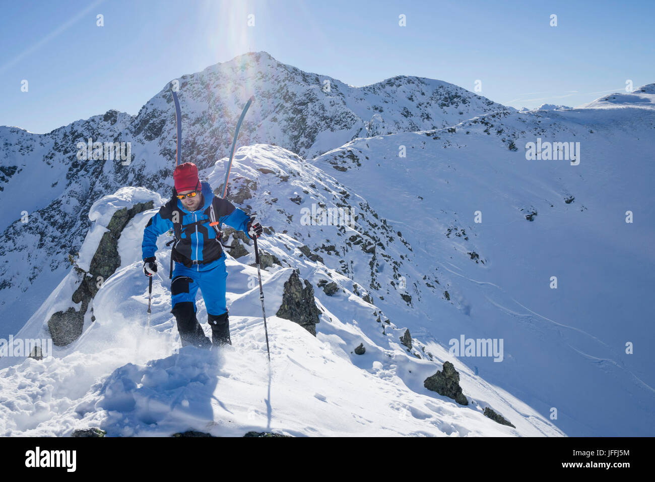 Walking skier hi-res stock photography and images - Alamy