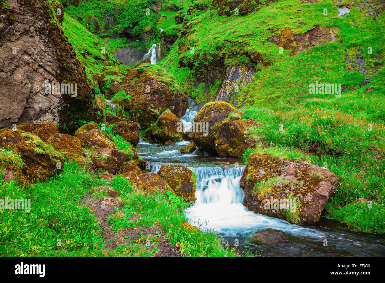 The cascade step falls Stock Photo - Alamy