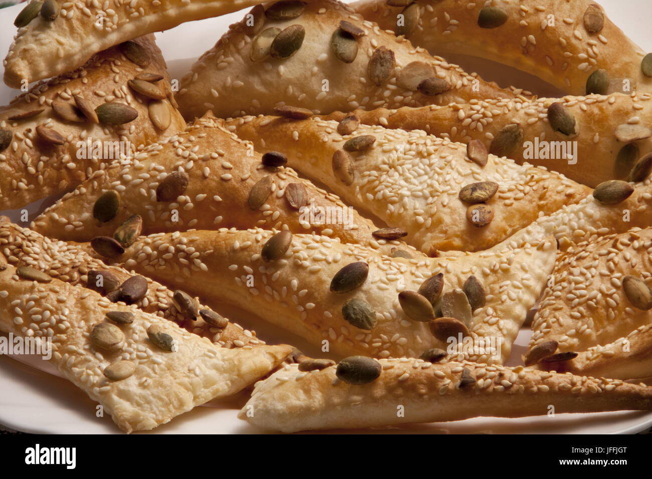 puff pastry Triangles Stock Photo - Alamy