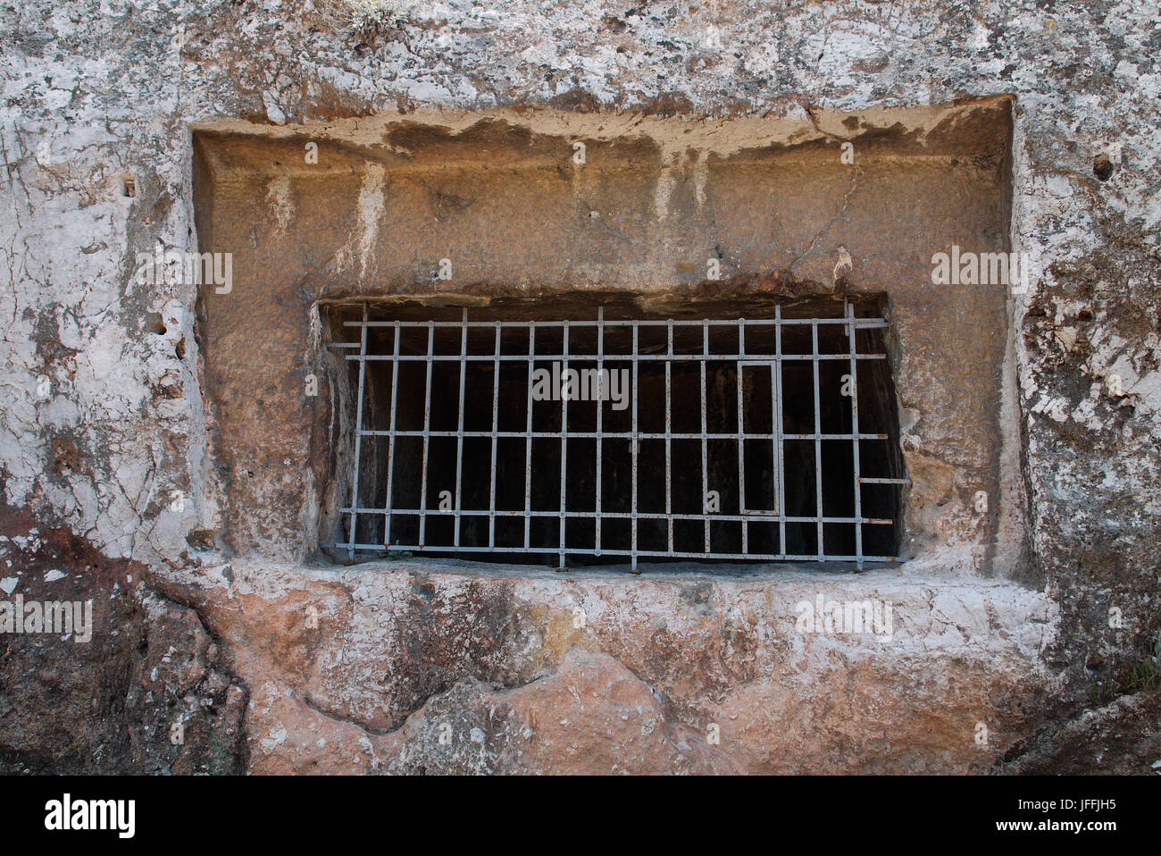 Socrates jail on Philopappou hill, Athens (Greece Stock Photo - Alamy
