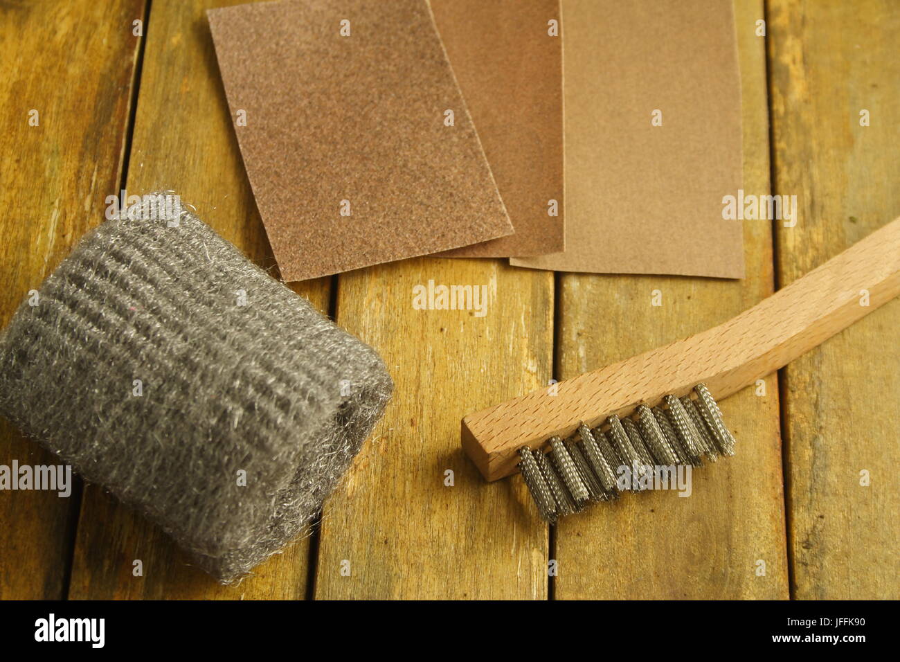 Assorted Abrasive Tools Stock Photo - Alamy