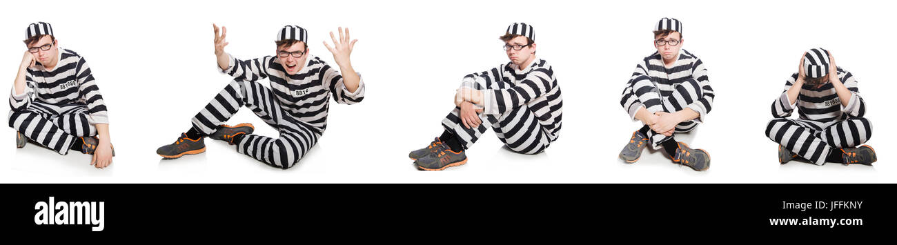 Funny prison inmate in concept Stock Photo - Alamy