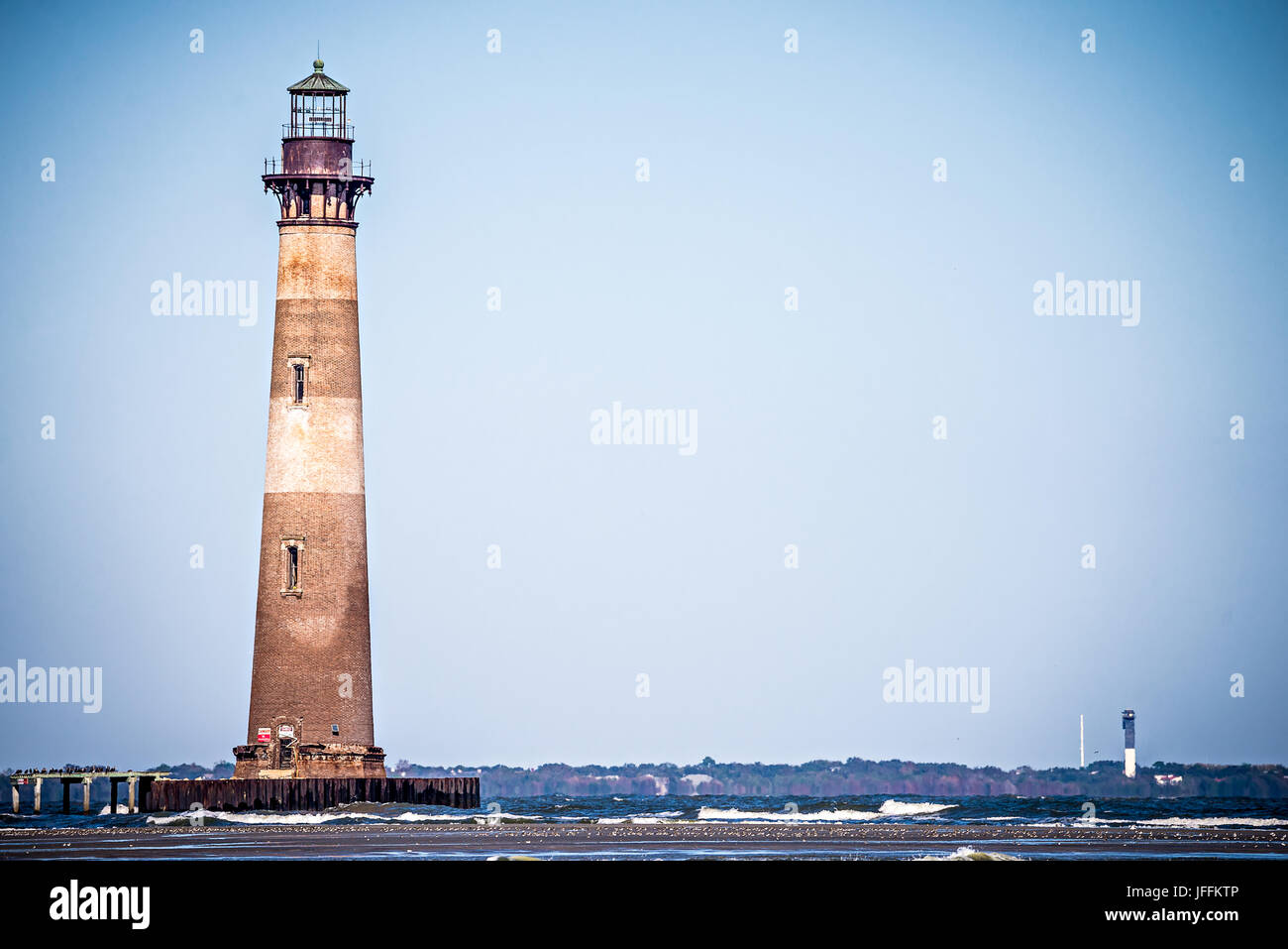 morris island lighthouse on a sunny day Stock Photo - Alamy