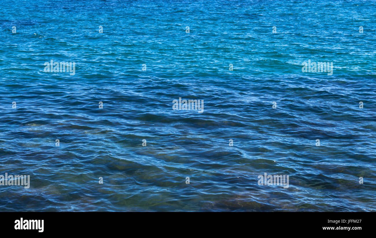 Blue sea surface Stock Photo - Alamy