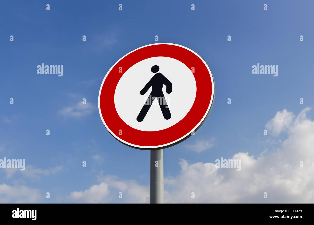 Pedestrian traffic prohibited sign hi-res stock photography and images ...