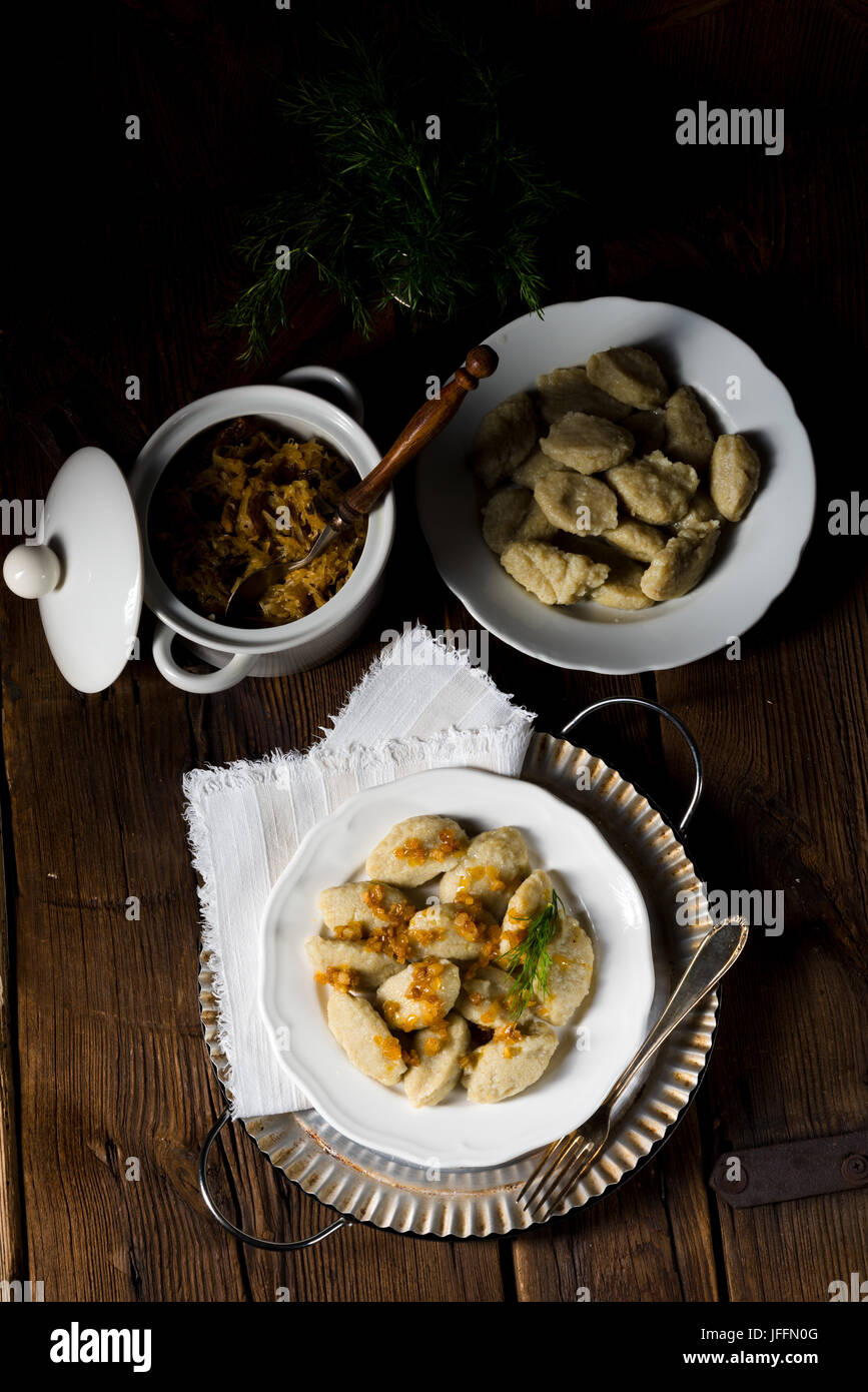silesian gray potato dumplings Stock Photo - Alamy